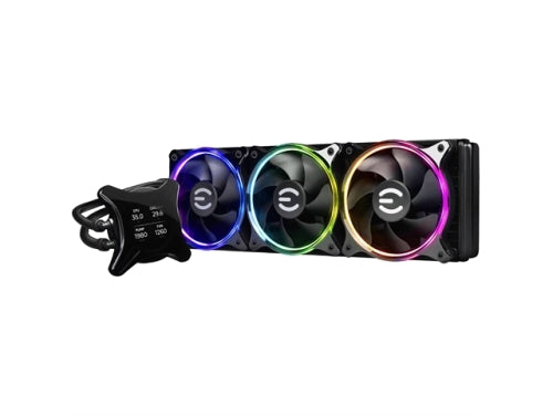 EVGA Fan 400-HY-CX36-V1 CLX 360mm All-In-One LCD CPU Liquid Cooler ARG ...